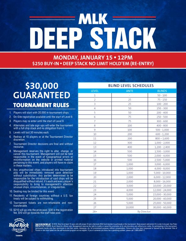 Seminole Hard Rock Tampa Poker