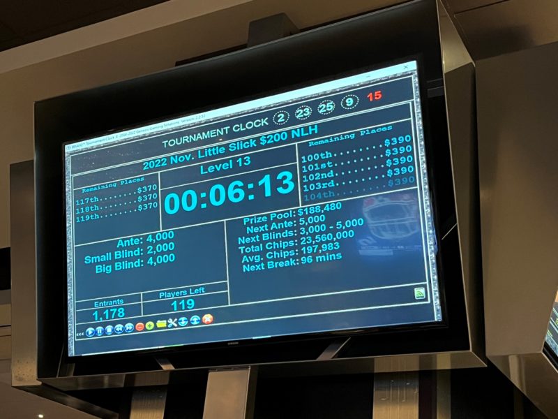 2022 November Little Slick: Day 2 Seating Assignments | Seminole Hard ...