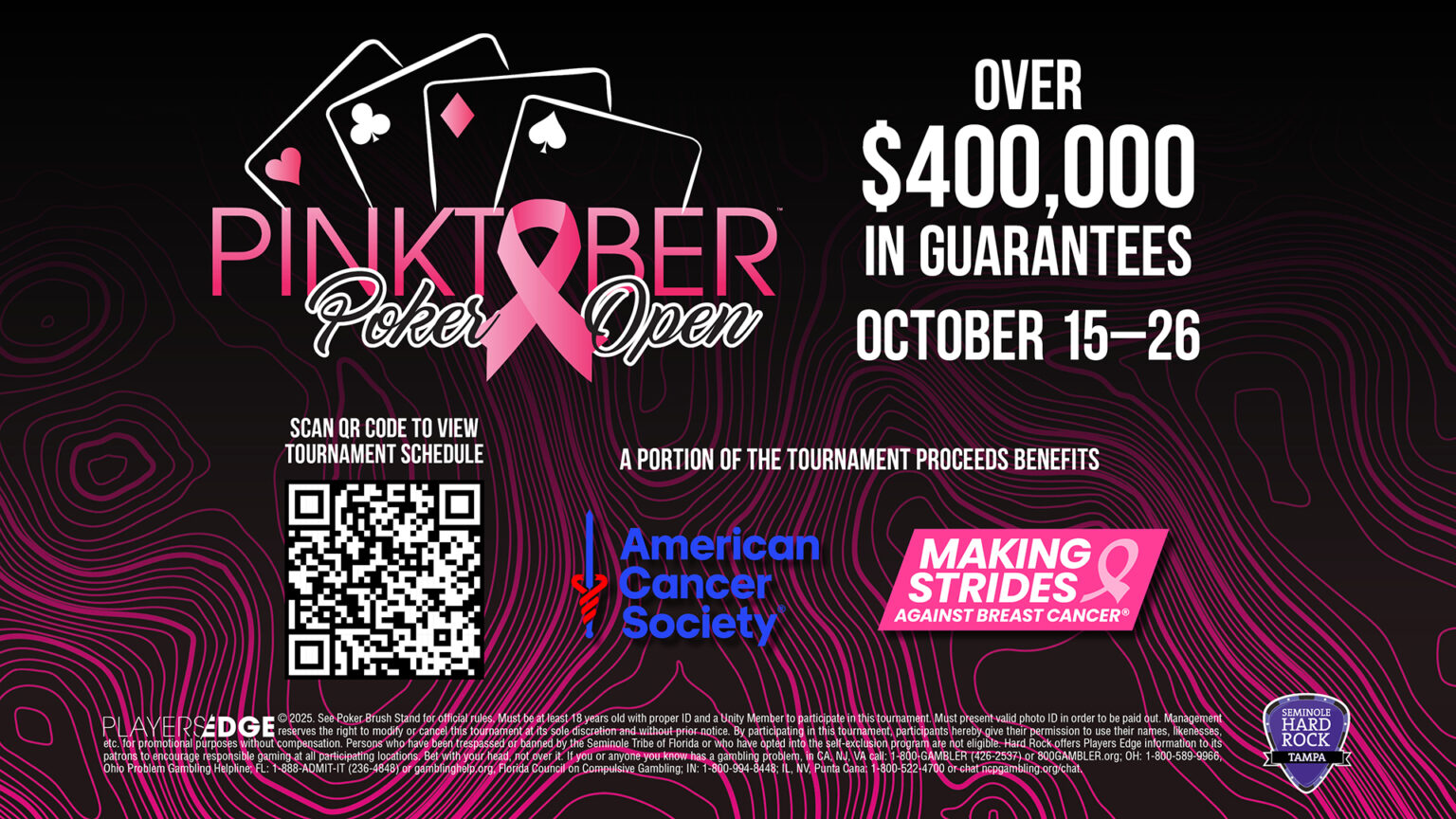 2025 Pinktober Poker Open | Seminole Hard Rock Tampa Poker