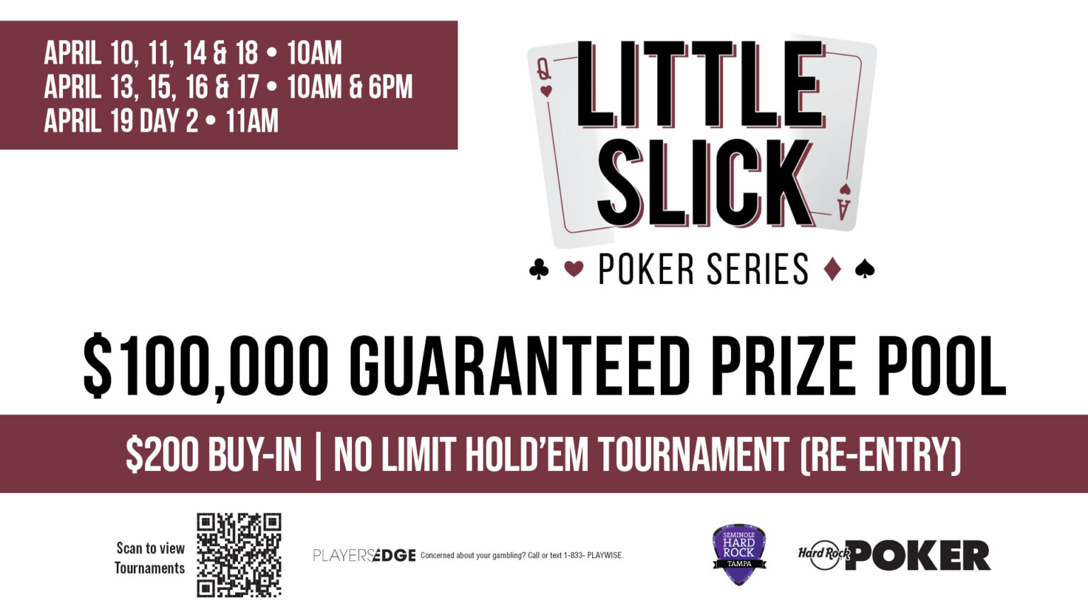 2026 April Little Slick Chip Counts Through Flight I | Seminole Hard ...