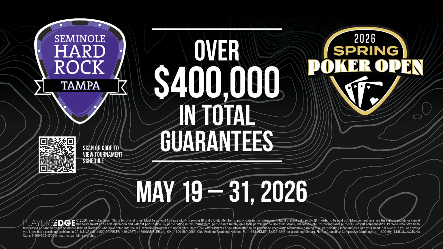 Seminole Hard Rock Tampa Upcoming Series | Seminole Hard Rock Tampa Poker